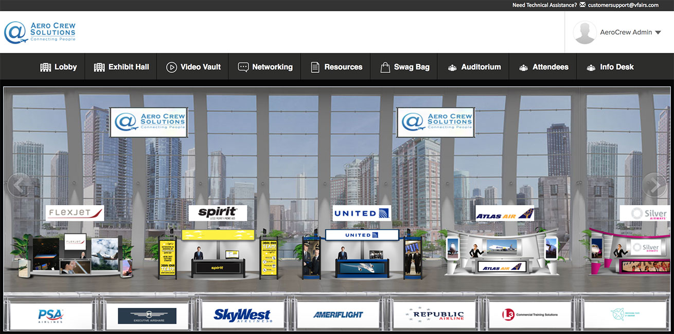 Aero Crew Solutions Pilot Job Fair - powered by vFairs.com