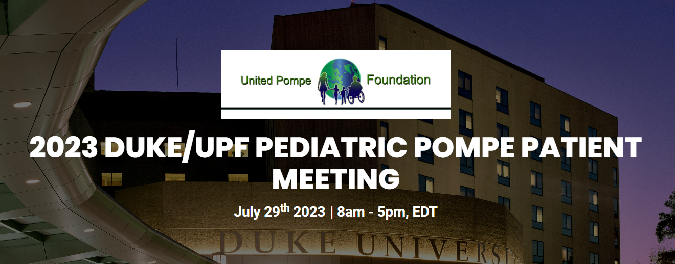 DUKE/UPF Pompe Patient Meeting - vFairs Discover