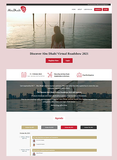 vFairs Landing Page Showcase