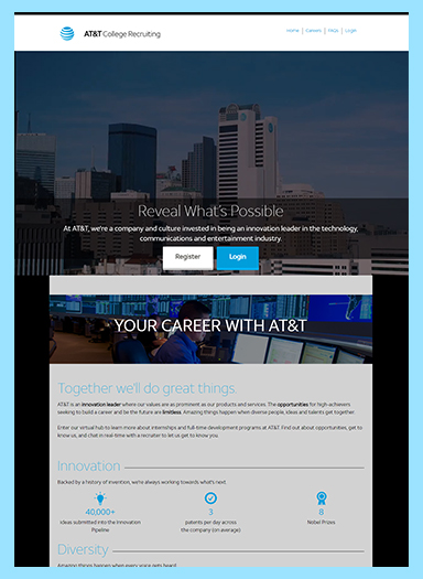 vFairs Landing Page Showcase