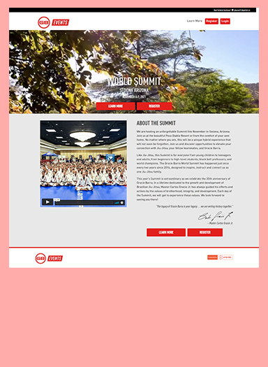 vFairs Landing Page Showcase